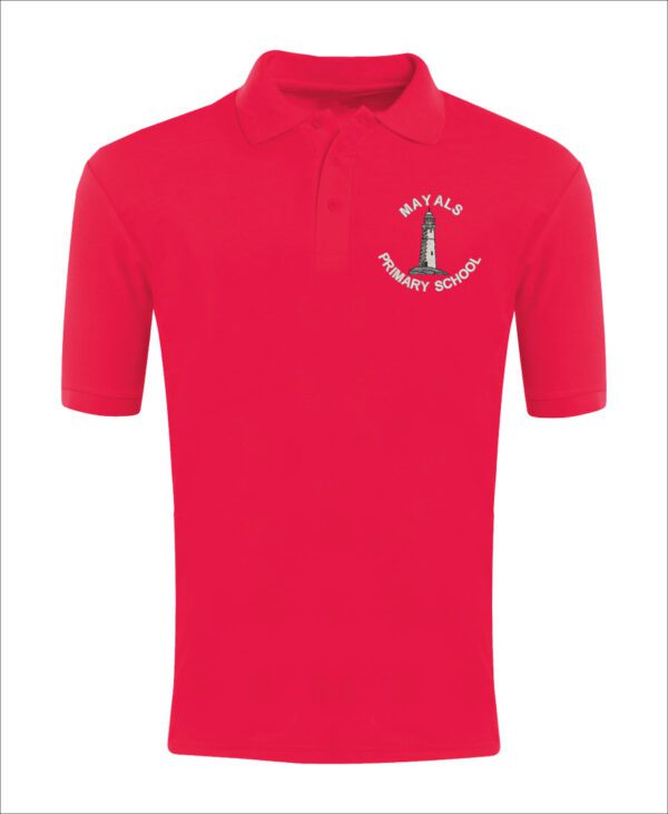Mayals Primary School Red Polo Shirt - The School Uniform Shop